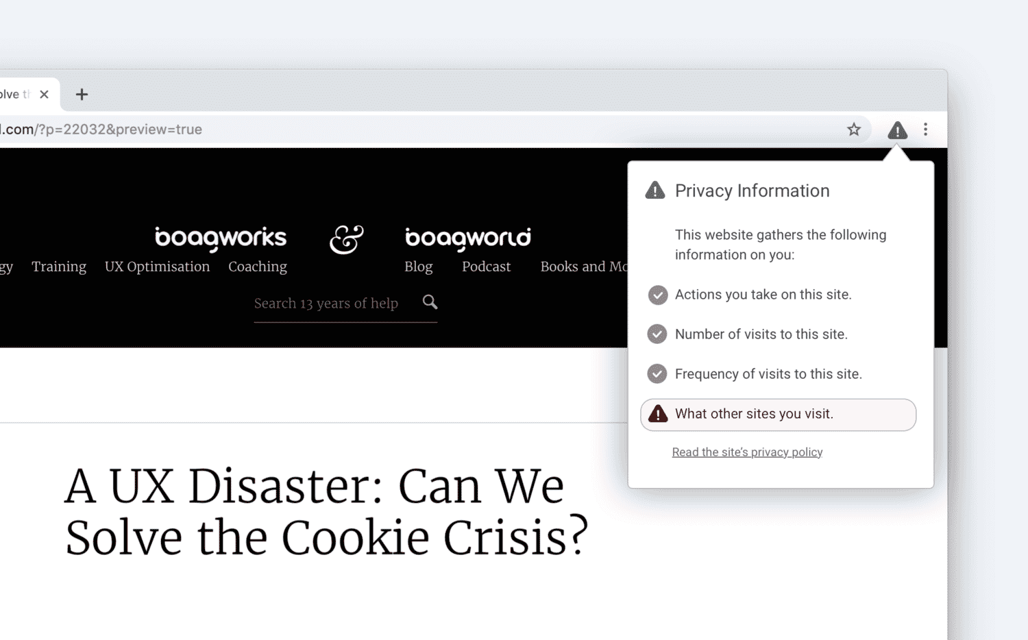A UX Disaster: Can We Solve The Cookie Crisis?