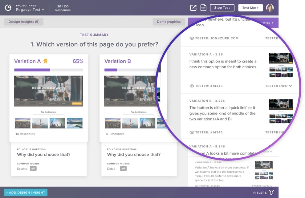Testing Design: Testing Users Impressions Of A Design